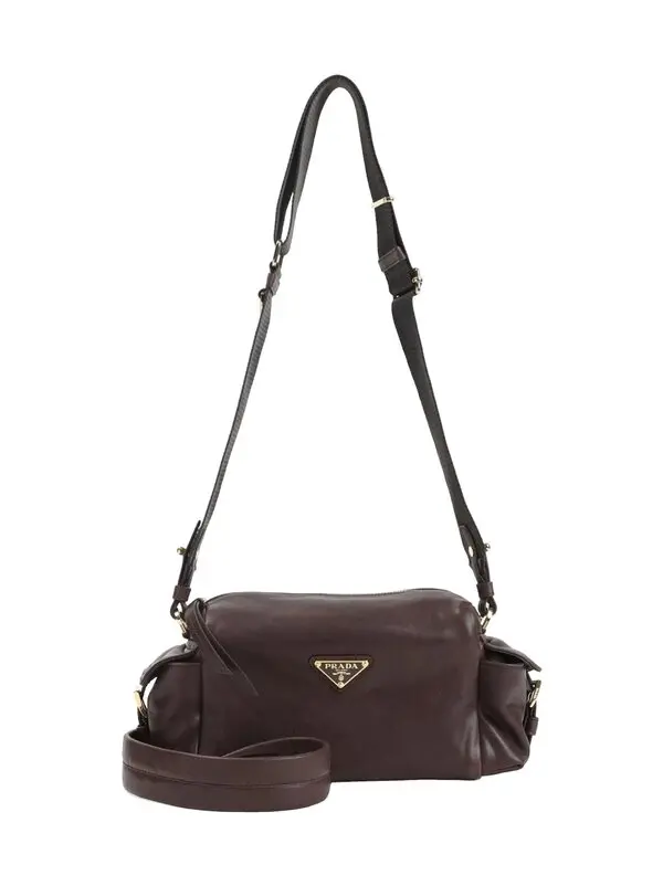 Prada Leather Shoulder Bag - Brown