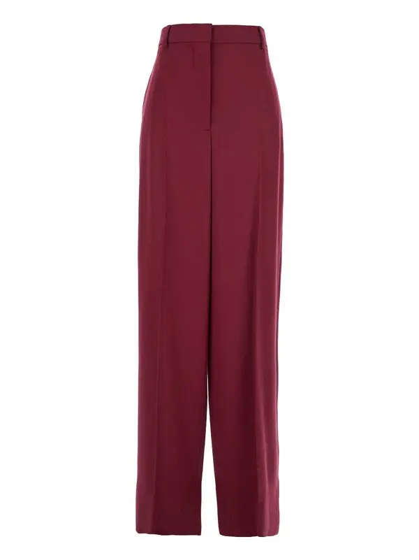 Stella McCartney Wool Relaxed Fit Pants - Multicolor
