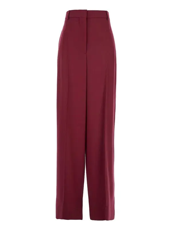 Stella McCartney Wool Relaxed Fit Pants - Multicolor