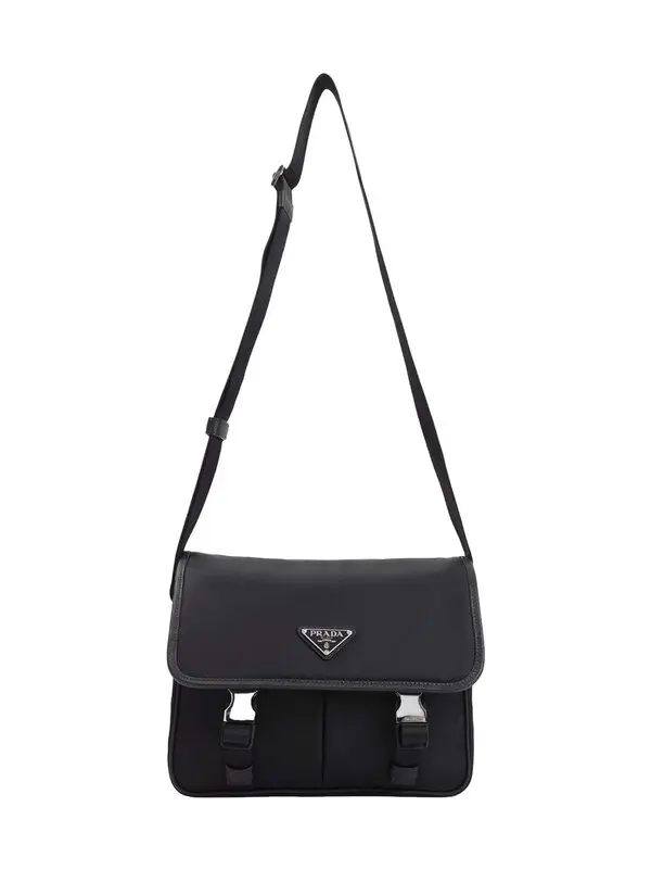 Prada Re-nylon Messenger Bag - Black