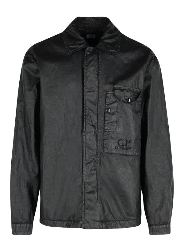 C.P. COMPANY Linen Shirt - Black