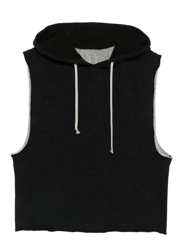 Rick Owens Marled Knitwear - Black