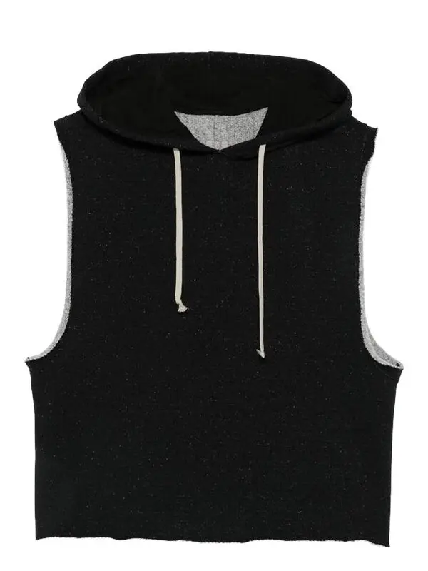 Rick Owens Marled Knitwear - Black