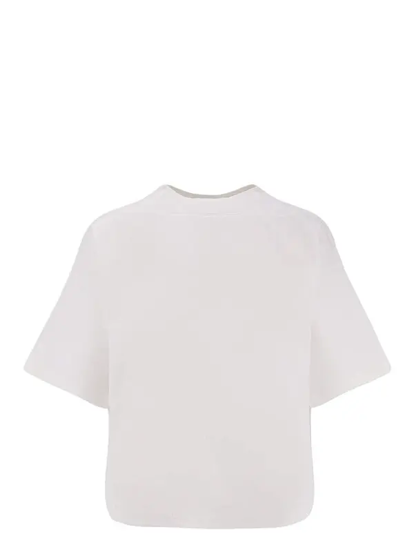 Alaïa Boxy Cotton Blend T-shirt - Multicolor