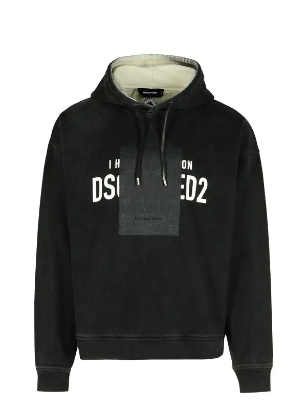 Dsquared2 Cotton Sweatshirt - Black