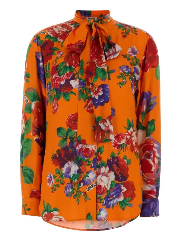 Moschino Printed Satin Shirt - Multicolor