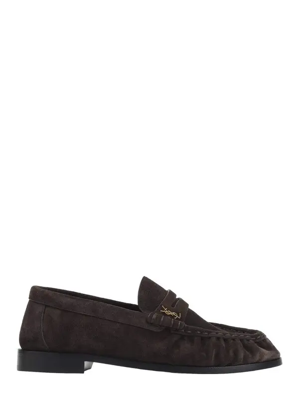 Saint Laurent Suede Loafers - Brown