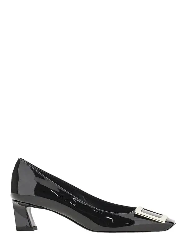 ROGER VIVIER Trompette Patent Leather Pumps - Black