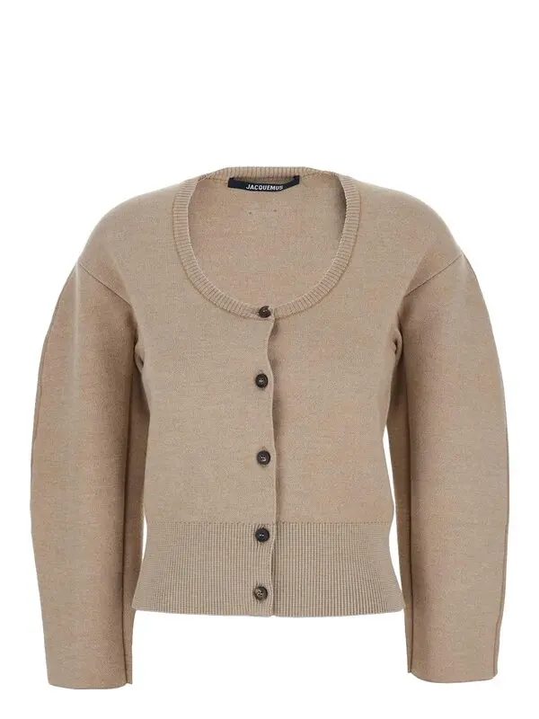 Jacquemus Wool Blend Stretch Cardigan - Multicolor