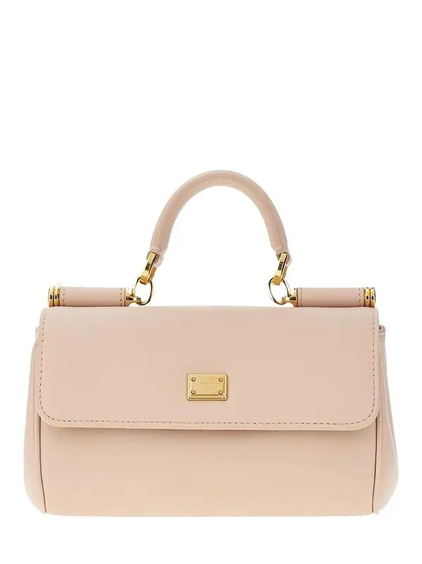 Dolce & Gabbana Plongé Leather My Sicily Bag - Pink