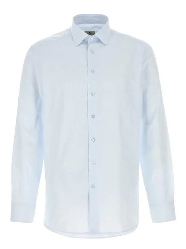 Etro Pastel Light Cotton Shirt - Blue
