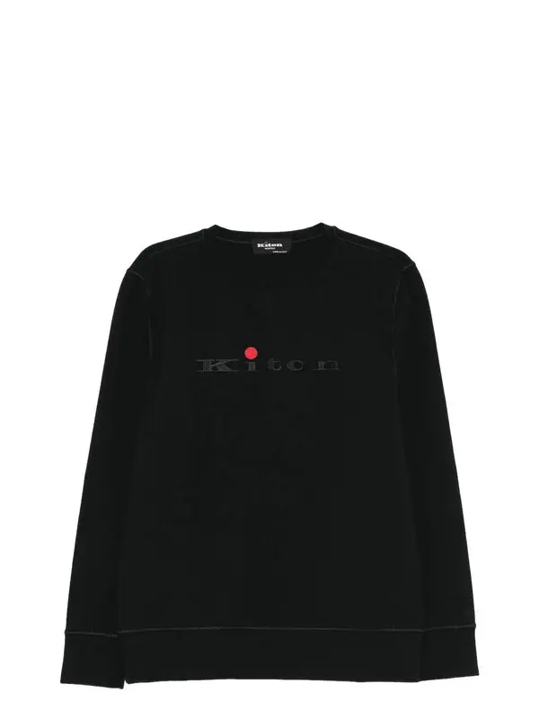 Kiton Logo Sweatshirt - Black