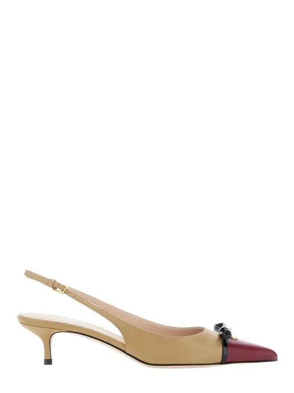 Valentino Garavani Leather Slingback Pumps - Multicolor