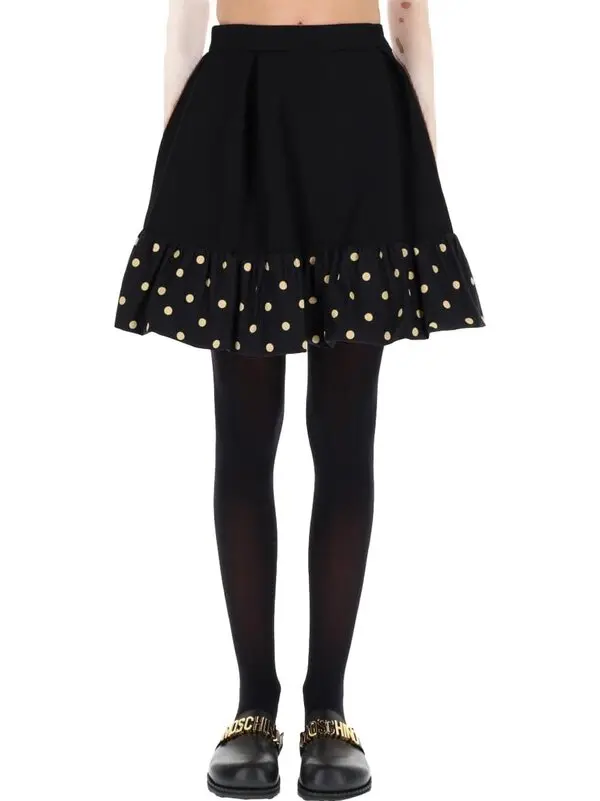 Moschino Polka Dots Skirt - Black