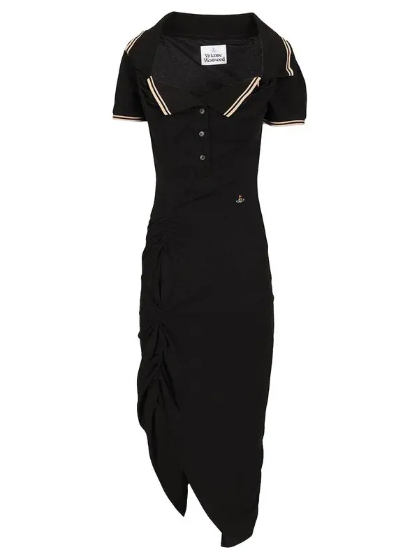VIVIENNE WESTWOOD Monday Pulling Midi Dress - Black