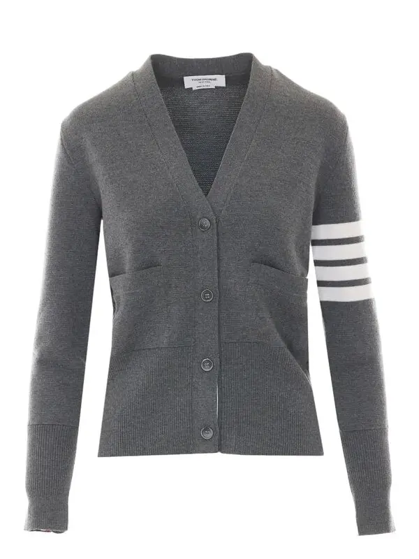 Thom Browne Milano Classic Cardigan - Gray