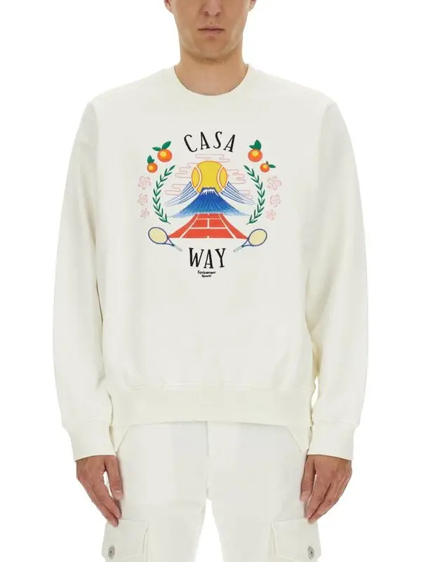 Casablanca Home Way Mountain Embroidery Sweatshirt - Multicolor