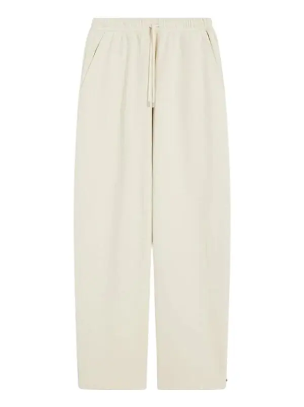 Sportmax Soft, Lightweight Fleece Pants Ivory - White