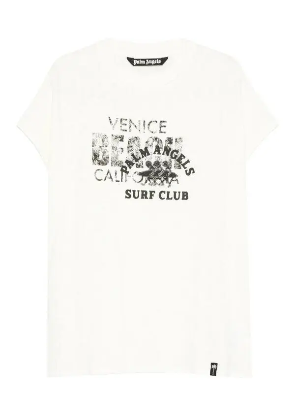 Palm Angels Neutrals T-shirts & Vests T-shirts - Cream