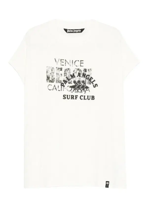 Palm Angels Neutrals T-shirts & Vests T-shirts - Cream