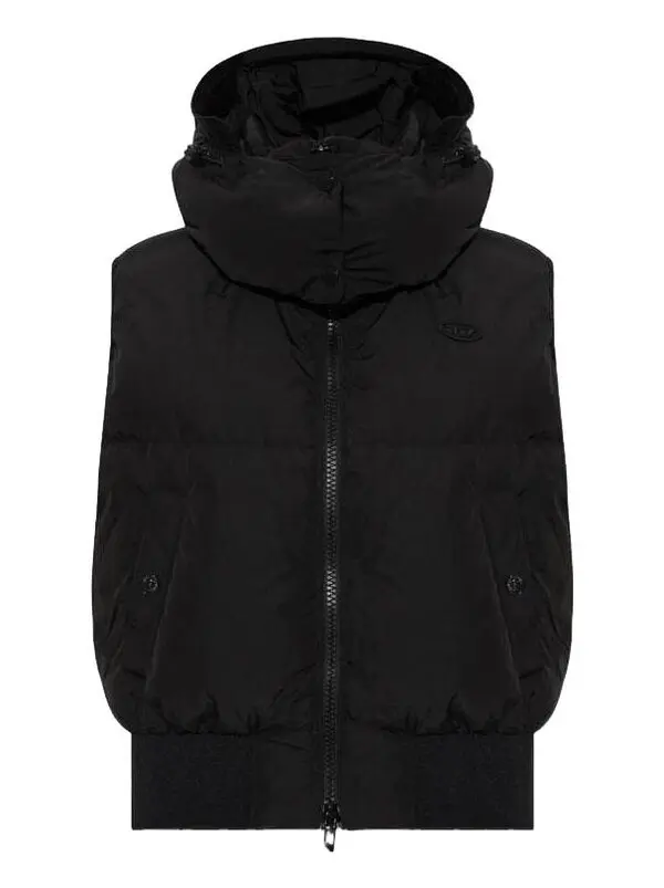 DIESEL® Padded Quilted Vest - Black