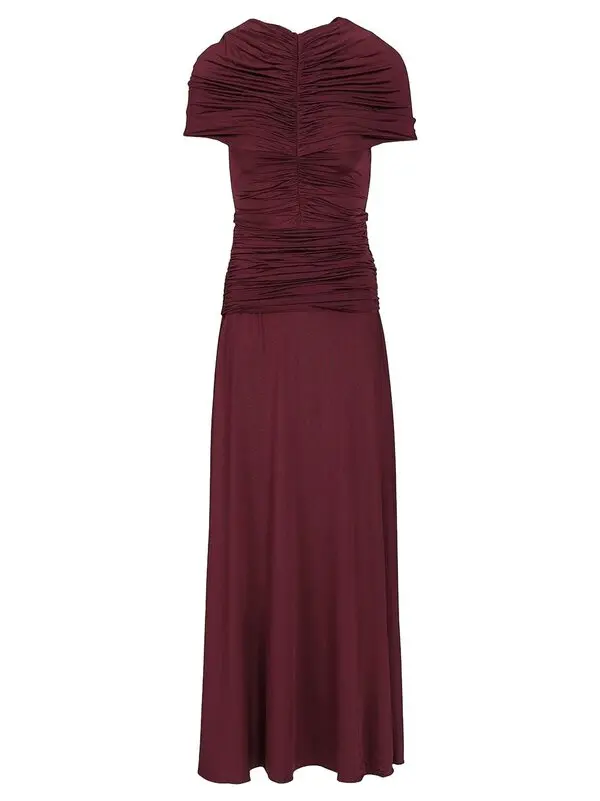 SELF-PORTRAIT Ruffled Midi Dress - Multicolor