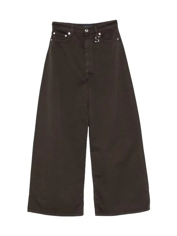 Sportmax Denim Wide-leg Jeans - Brown