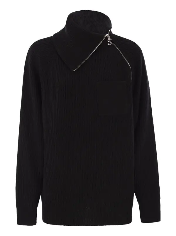 Sportmax Salpa Cashmere-blend Sweater - Black