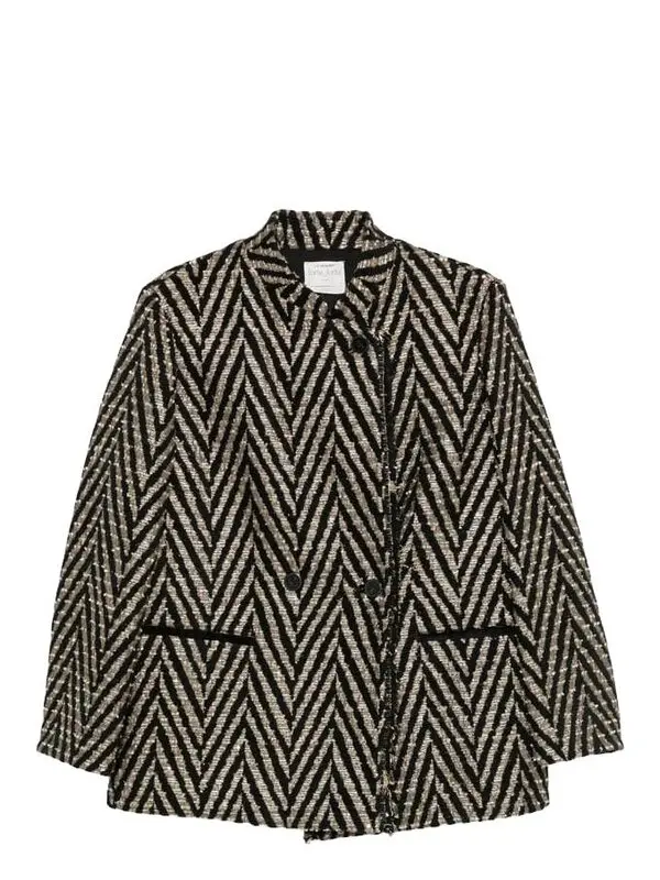 FORTE_FORTE Coats Double Breasted & Peacoats - Black