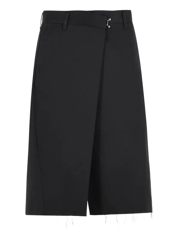 MAISON MARGIELA Wrap Cotton Shorts - Black