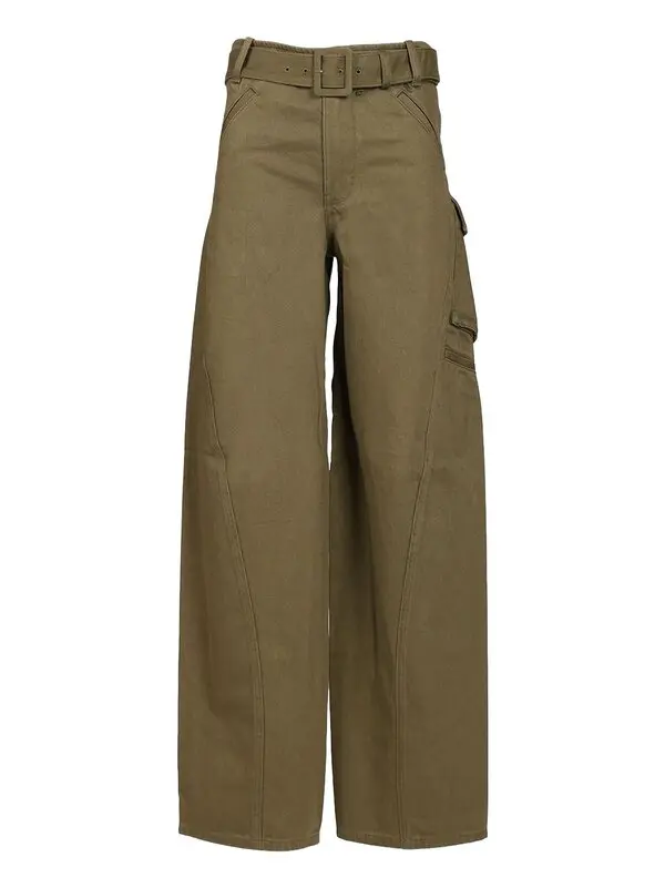 SELF-PORTRAIT Cargo Jeans - Green