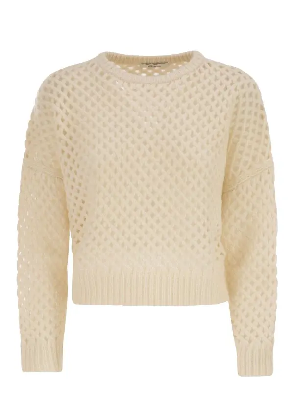 Max Mara Essen Cashmere And Silk Knitwear - Cream