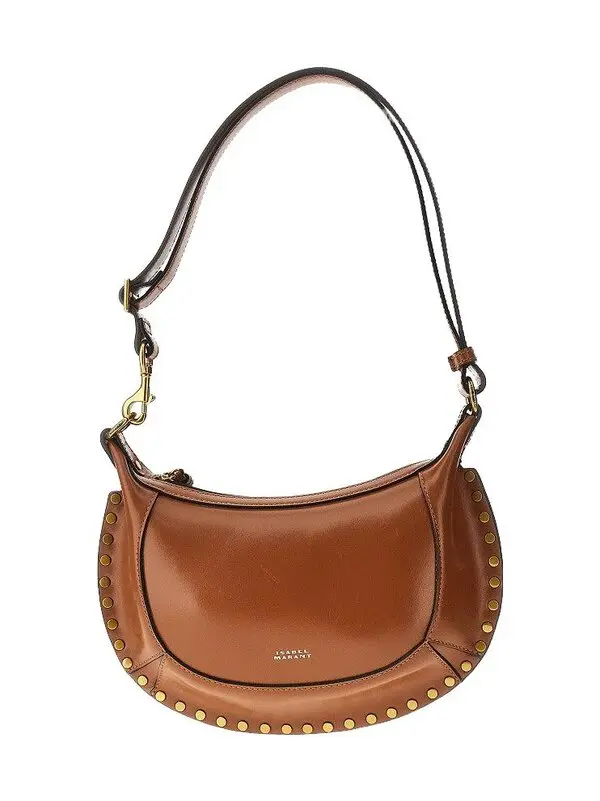 Isabel Marant Étoile Leather 'oskan Moon' Bag - Brown