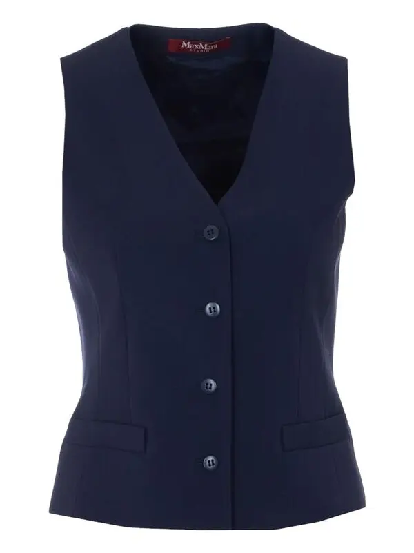 Max Mara Mstmadia Vest - Blue