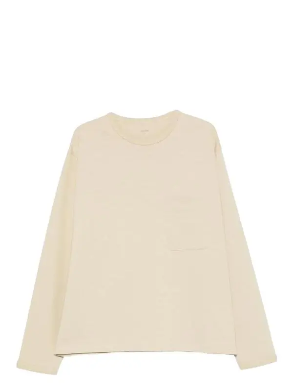 LEMAIRE Cotton Crew Neck Sweatshirt - Cream