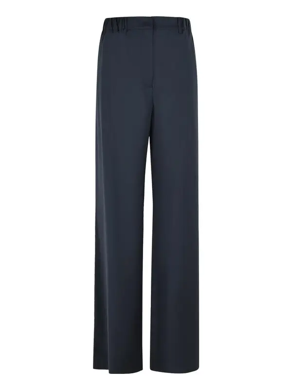 Max Mara Editto' Virgin Wool Pants - Blue