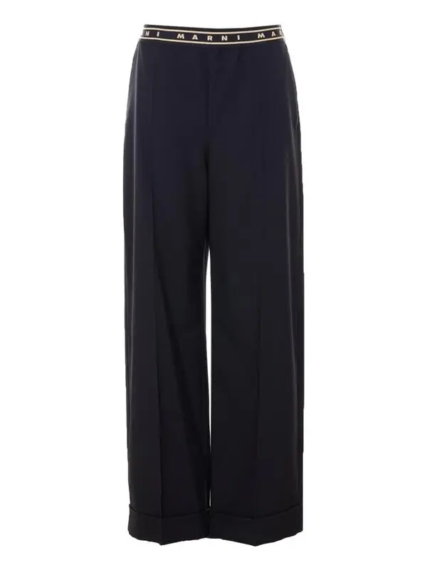 Marni Logo Pants - Black