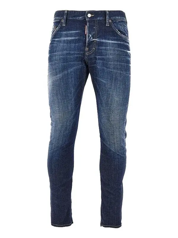 Dsquared2 Stretch Denim Slim Twist Jeans - Blue