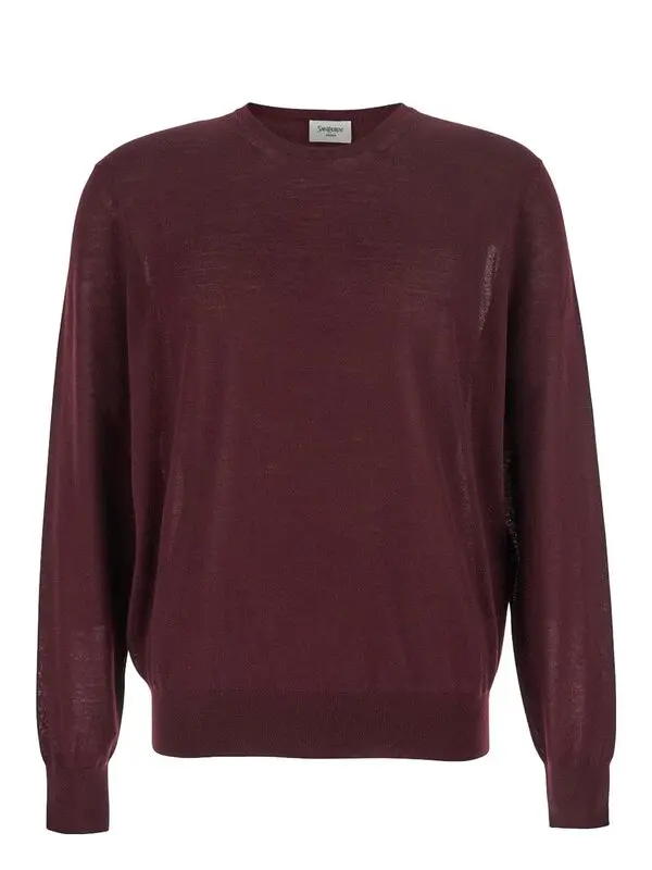 Saint Laurent Cashmere Crewneck Sweater - Multicolor