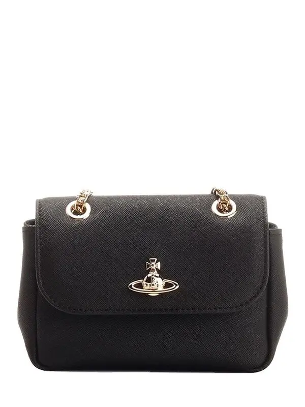 VIVIENNE WESTWOOD Purse Chain Shoulder Bag - Black
