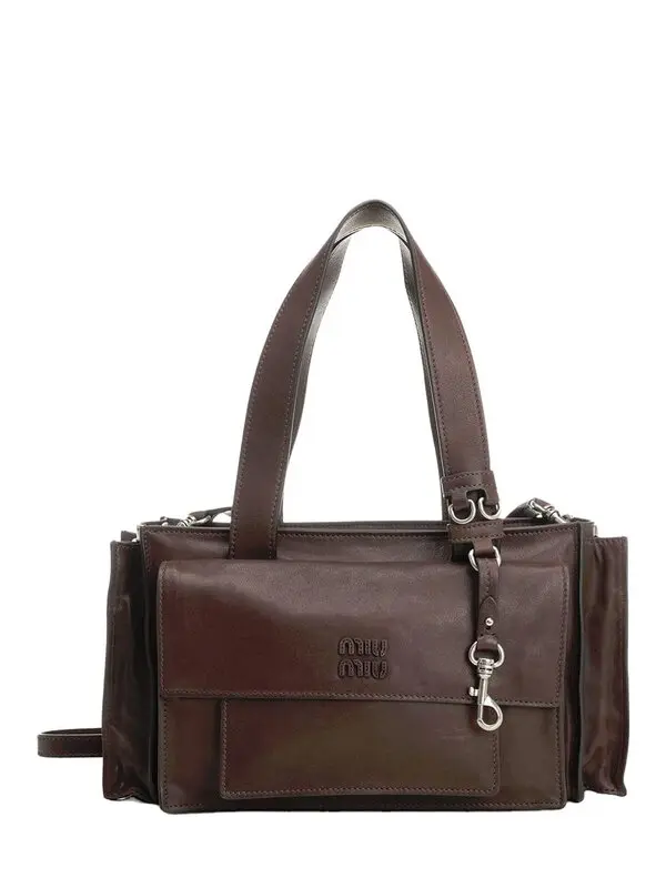 Miu Miu Utilitaire Shopping Bag - Brown