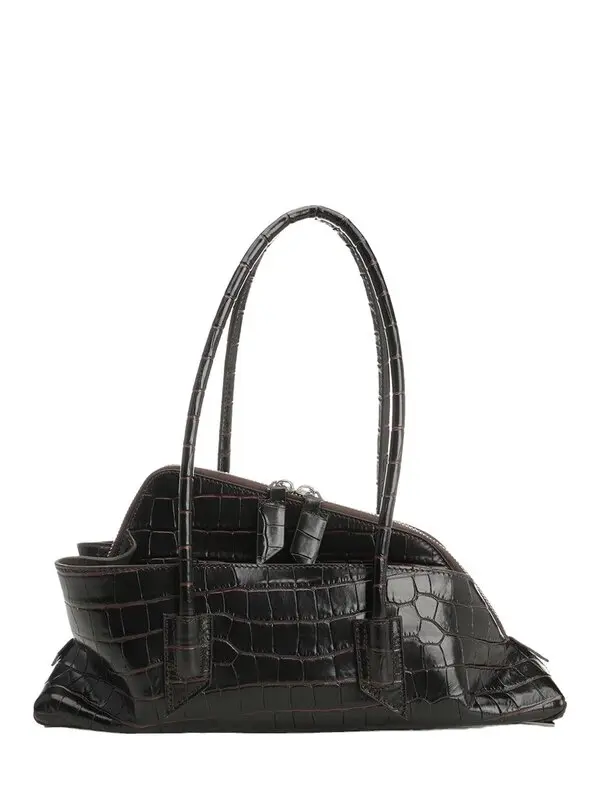Attico La Passeggiata Small Top Handle Bag - Brown