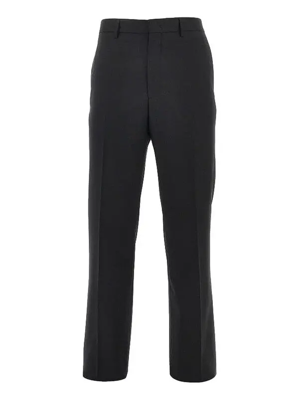 Tagliatore Super 110's Wool Trousers - Black