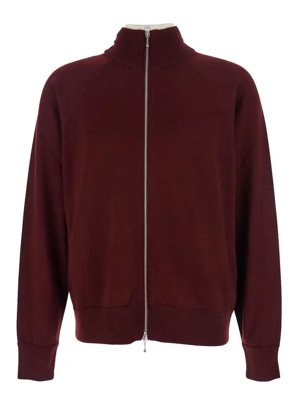 JIL SANDER Wool Zip-up Cardigan - Multicolor