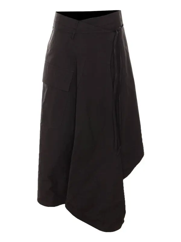 Bottega Veneta Compact Cotton Toile Skirt - Black