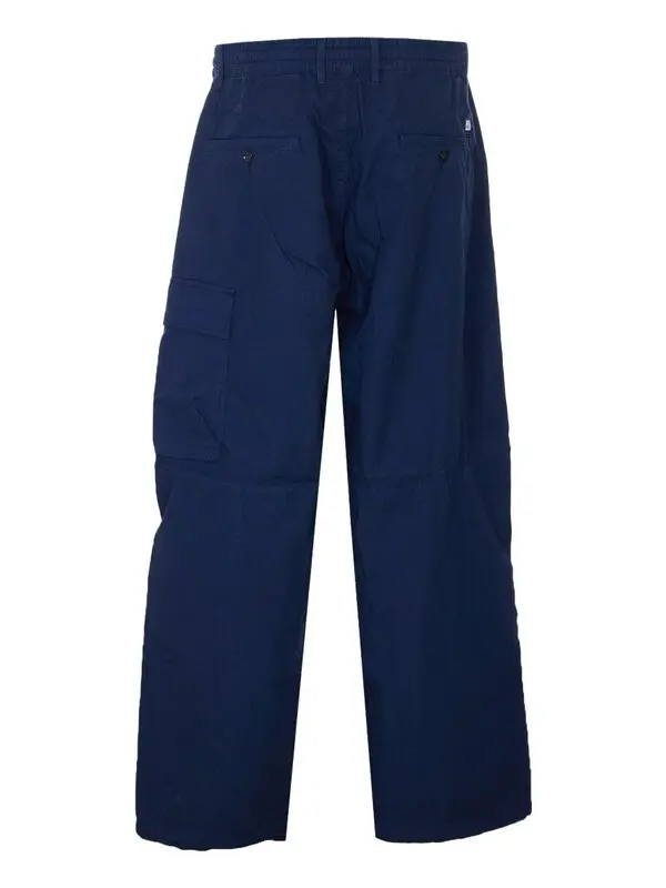 C.P. COMPANY Micro-reps Pants With Lens Logo - Blue