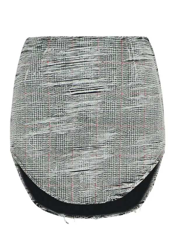 DIESEL® Cotton Miniskirt - Gray