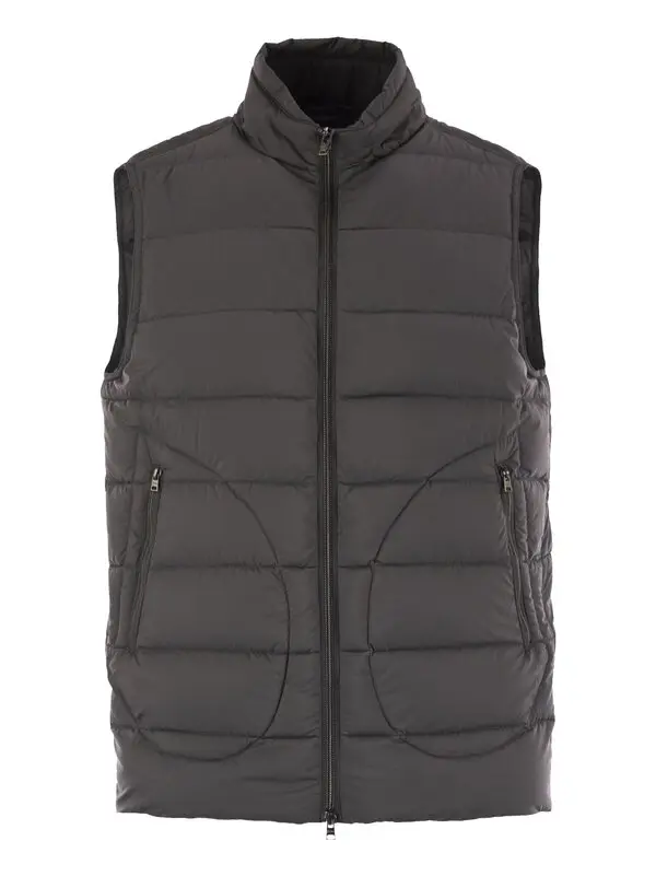 Herno Recycled Nylon Waistcoat - Gray