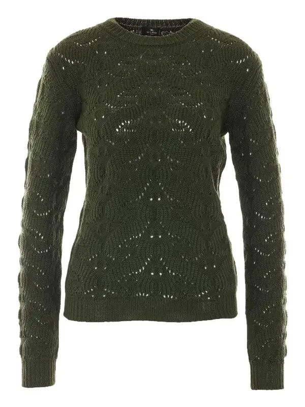 Etro Paisley Detailing Sweater - Green