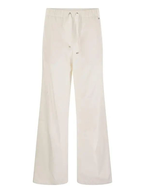 Herno Cotton Drawstring Trousers - White